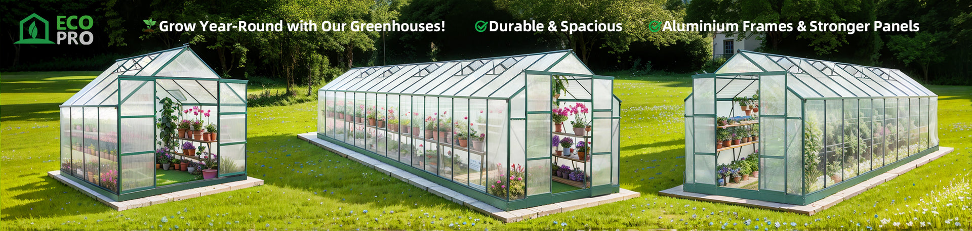 300cm Width Greenhouse | Space Sheds